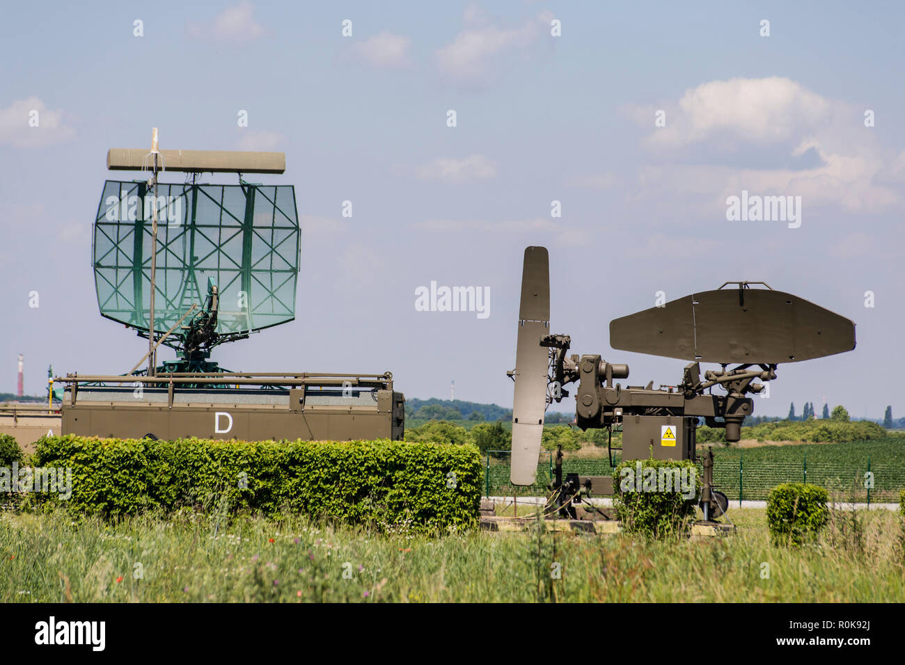 Approach radar and ILS at Czech Air base Stock Photo - Alamy