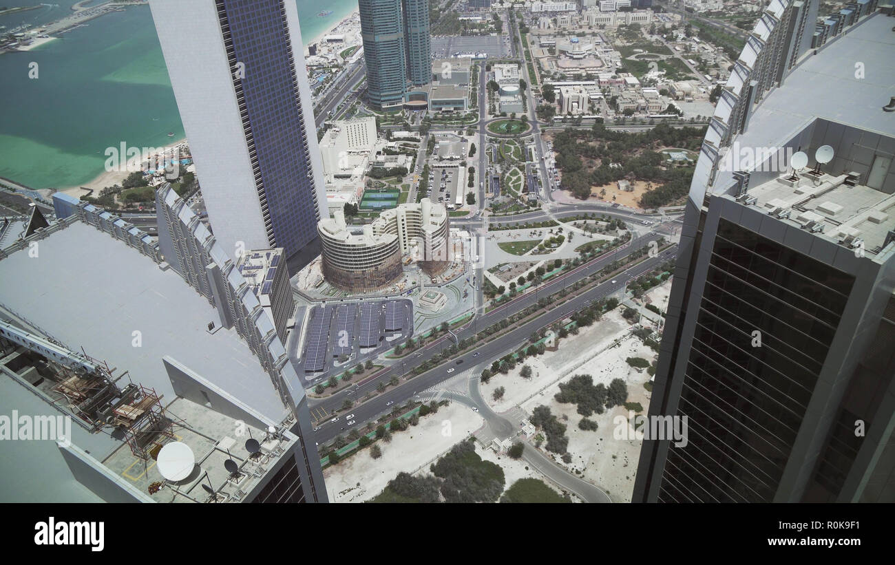 Beautiful top view of Abu Dhabi Stock Photo - Alamy