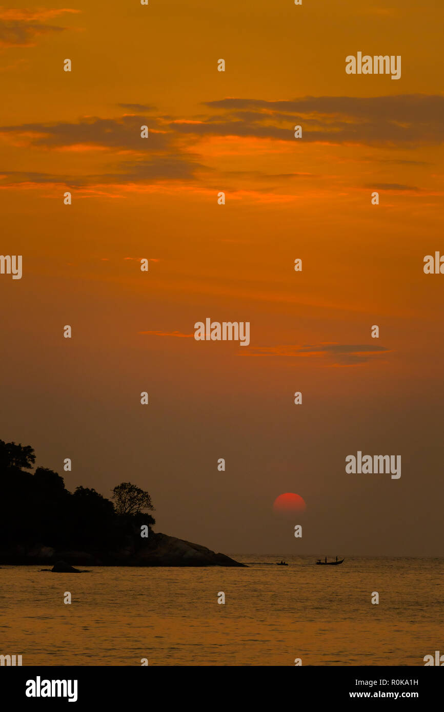 Teluk Nipah coral beach on Pangkor island in Malaysia. Beautiful ...