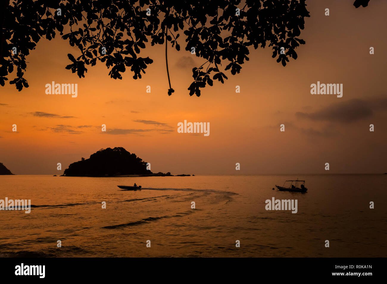 Teluk Nipah coral beach on Pangkor island in Malaysia. Beautiful ...