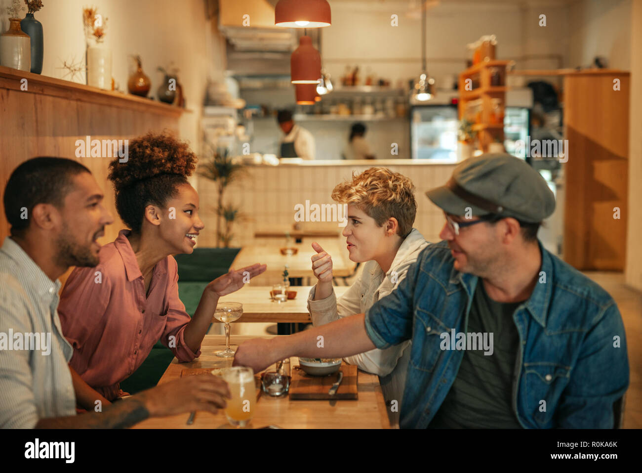 Diverse adults food hi-res stock photography and images - Alamy