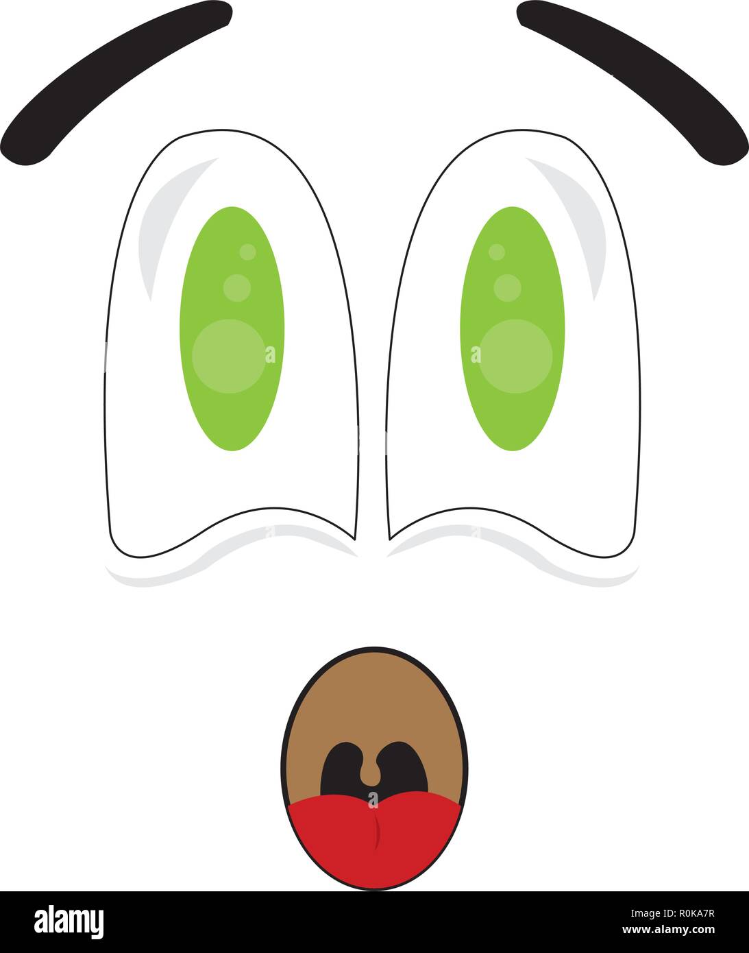 Comic facial expression Stock Vector Image & Art - Alamy