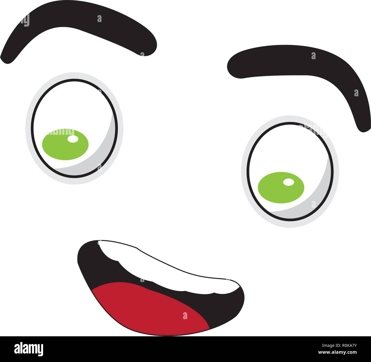 Comic facial expression Stock Vector Image & Art - Alamy