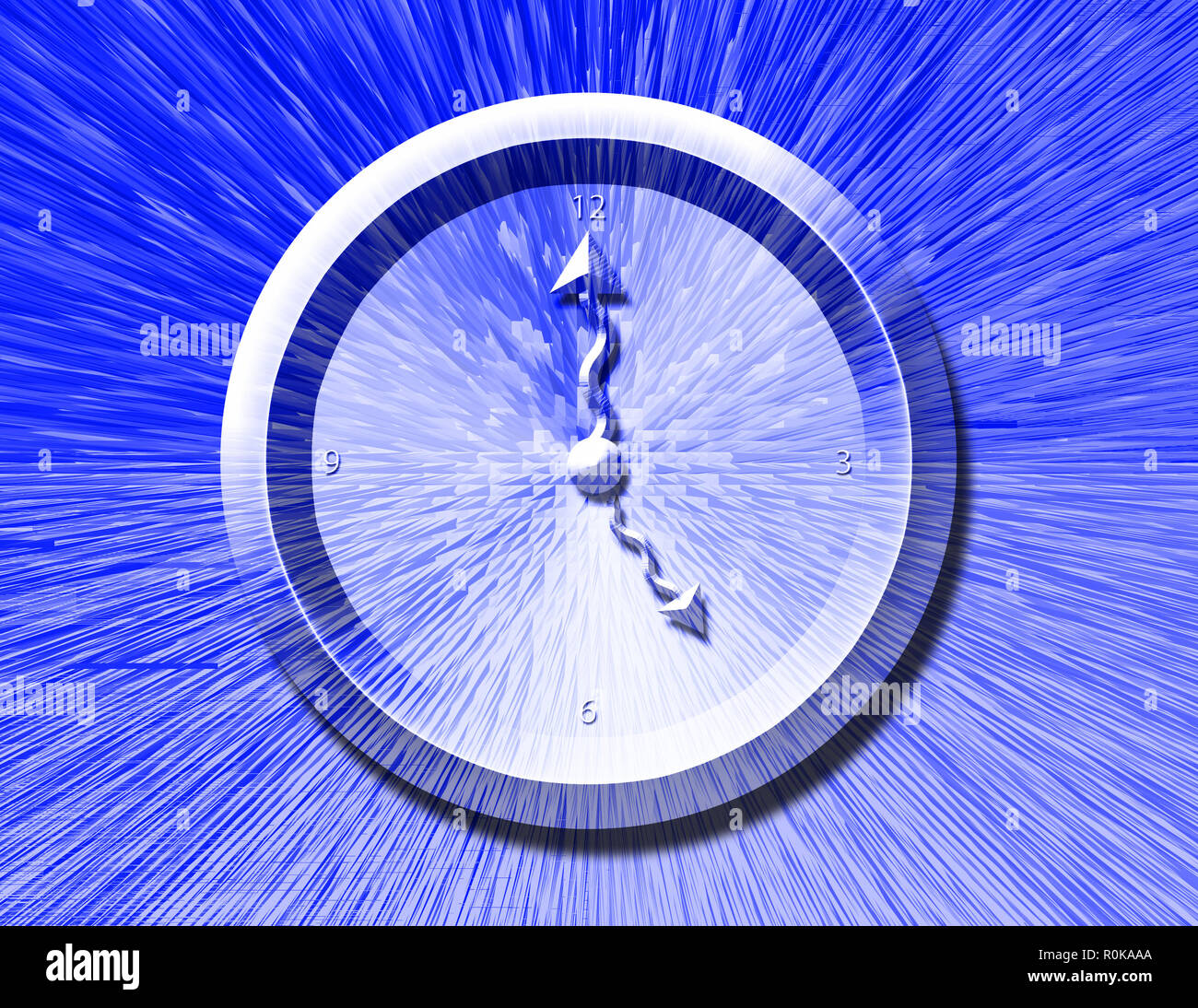 Silver Clock Face. Burst background Stock Photo - Alamy