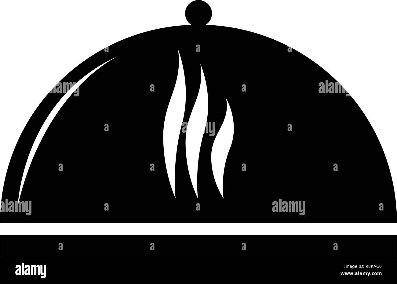 Plate cover lunch Stock Vector Images - Alamy