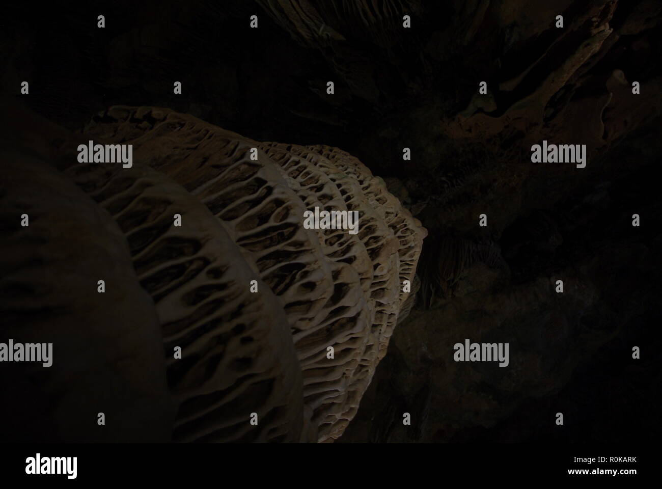 Rock Columns in a Cave Stock Photo - Alamy