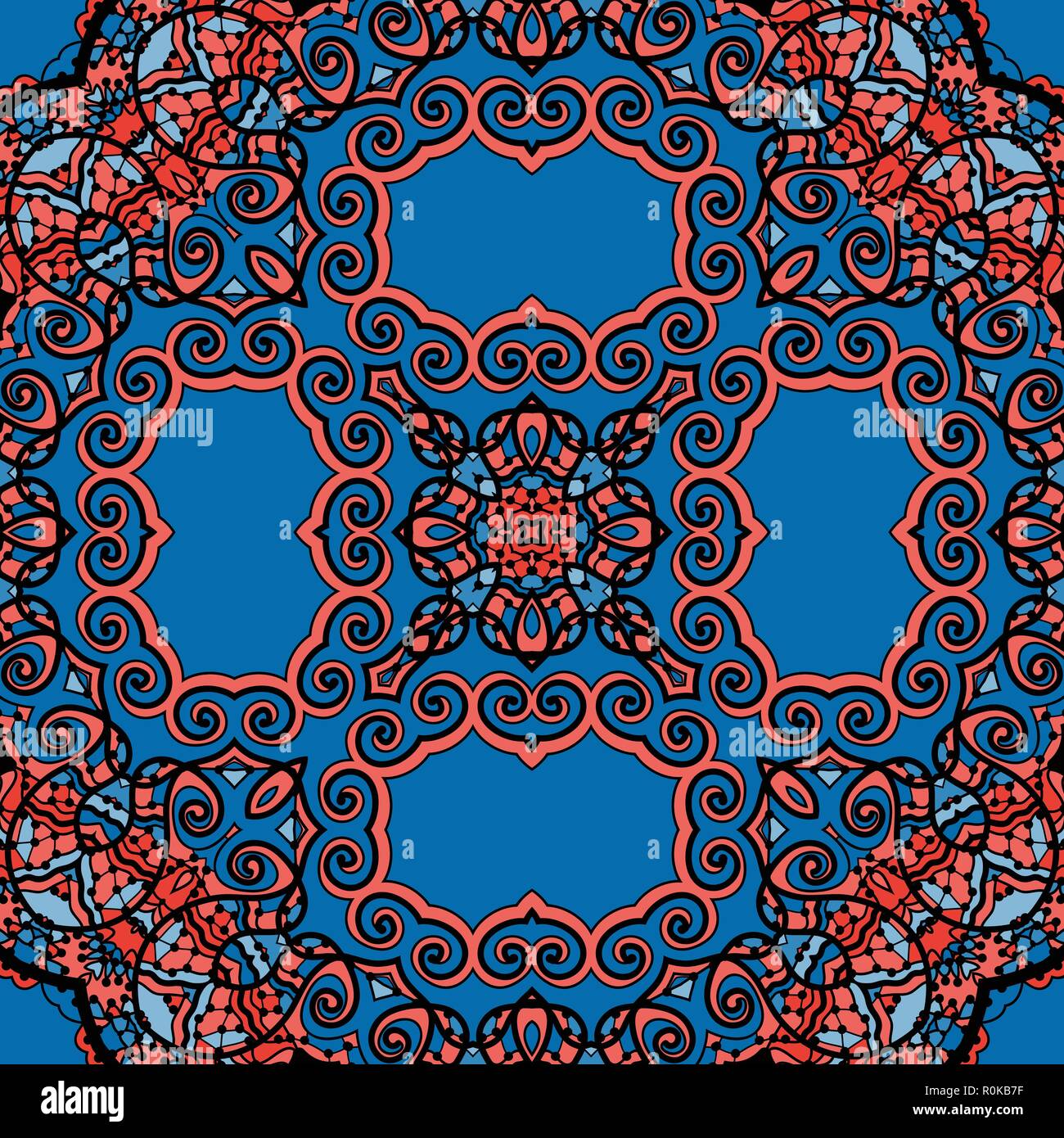 Seamless indian wallpaper. Tribal Ornamental Pattern. Vintage ...