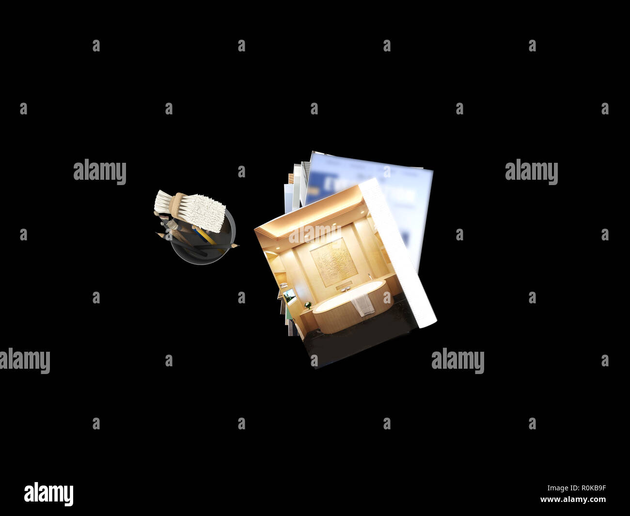 3d house plan hi-res stock photography and images - Alamy