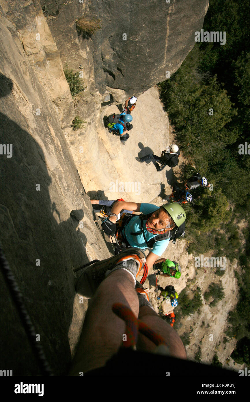 Ferrata. Centelles. Catalunya. Spain Stock Photo - Alamy