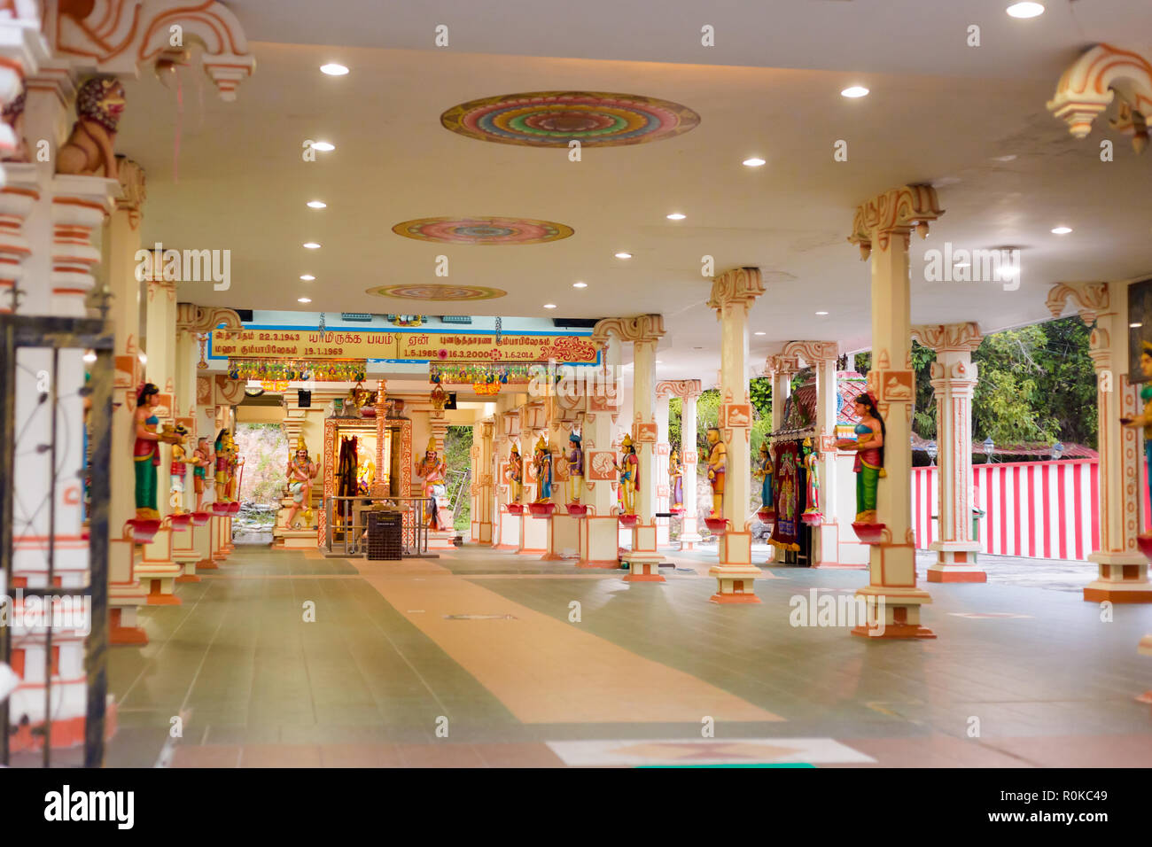 Beautiful hinduism temple in Tanah Rata in Cameron Highlands mountains ...