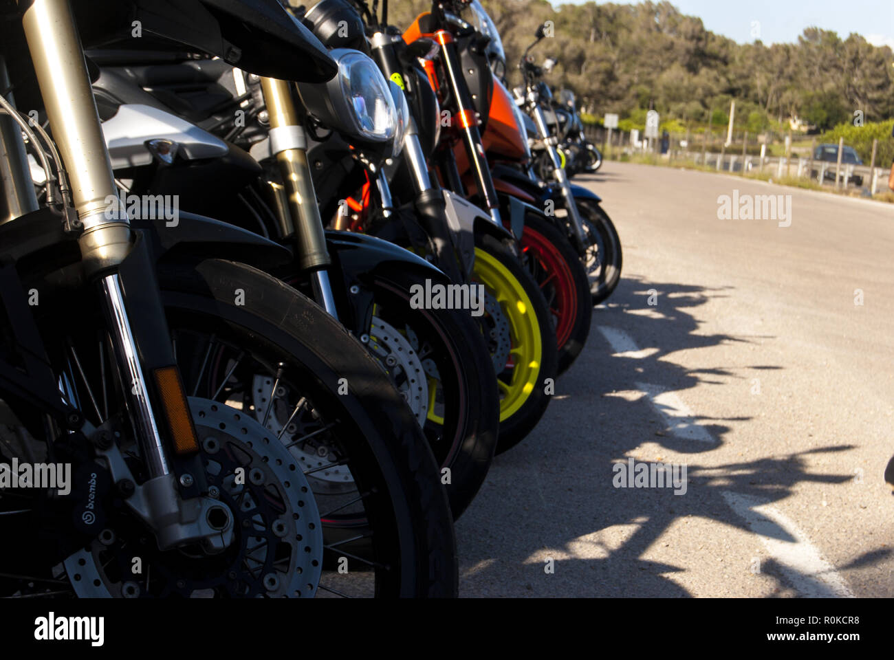 Two wheeler parking hi-res stock photography and images - Alamy