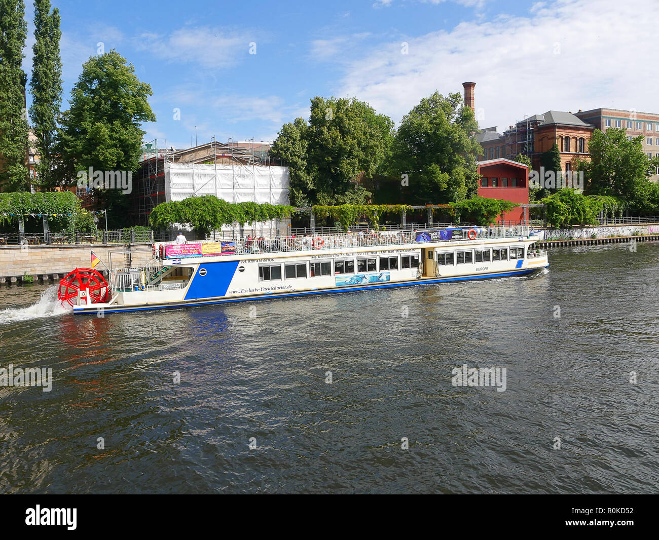 Leisurely Boat Cruise in River Spree in Berlin Germany Stock Photo - Alamy