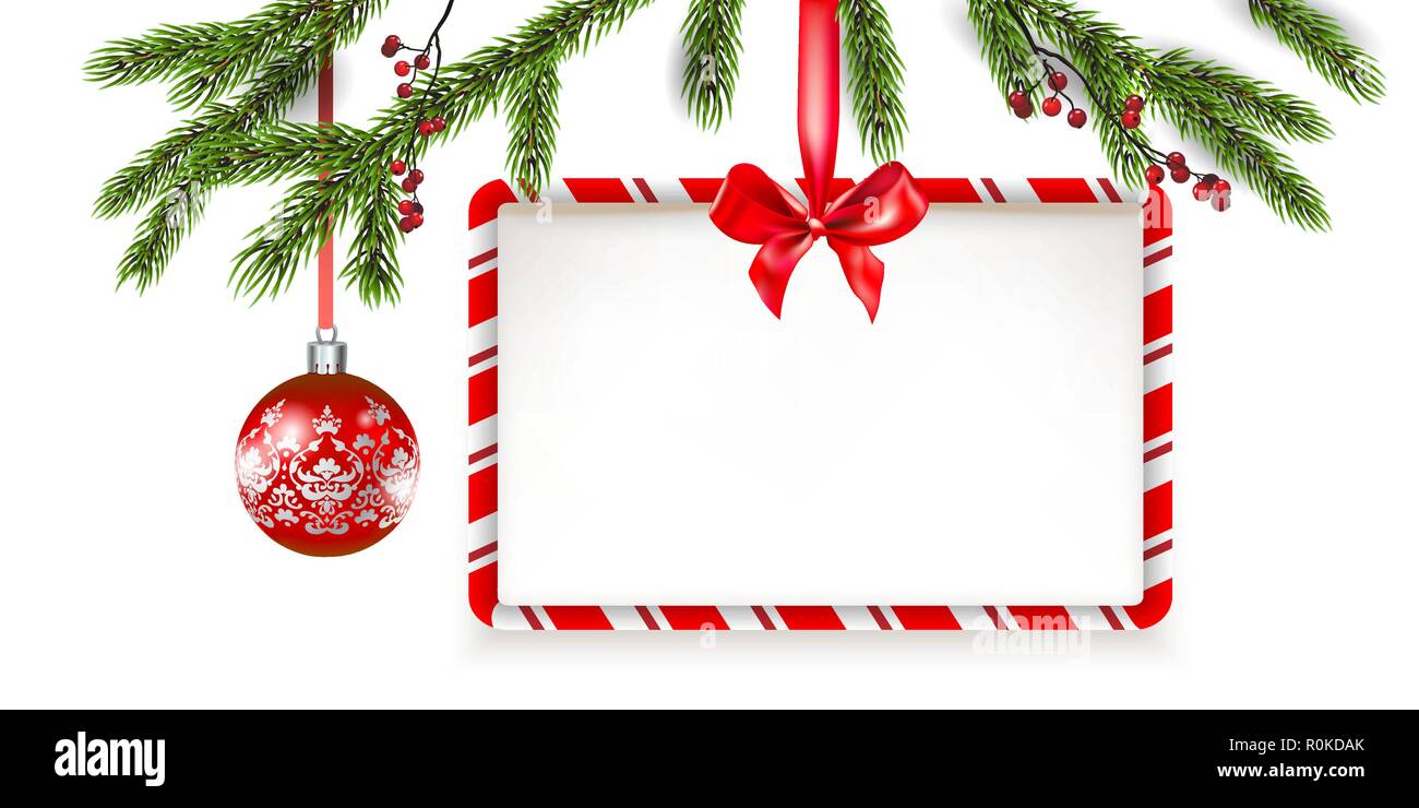 Christmas tree isolated pine Stock Vector Images - Alamy