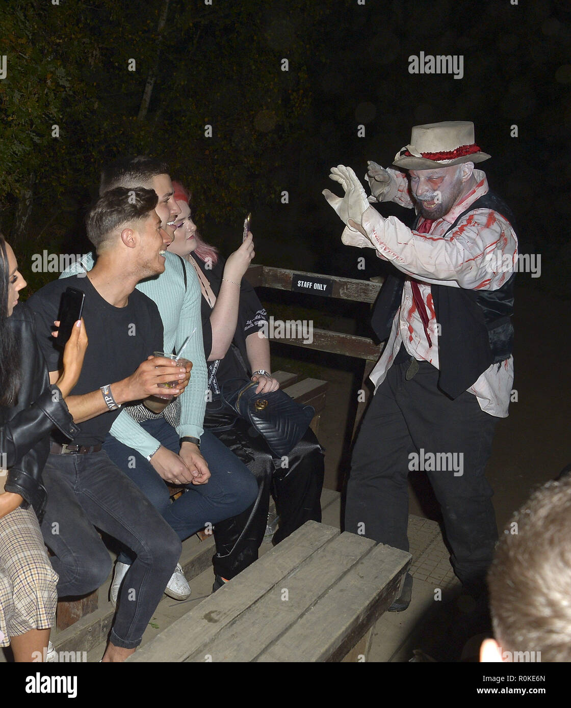 Celebrites go on The Hay Ride at Shocktober Fest Tulleys Farm Featuring ...