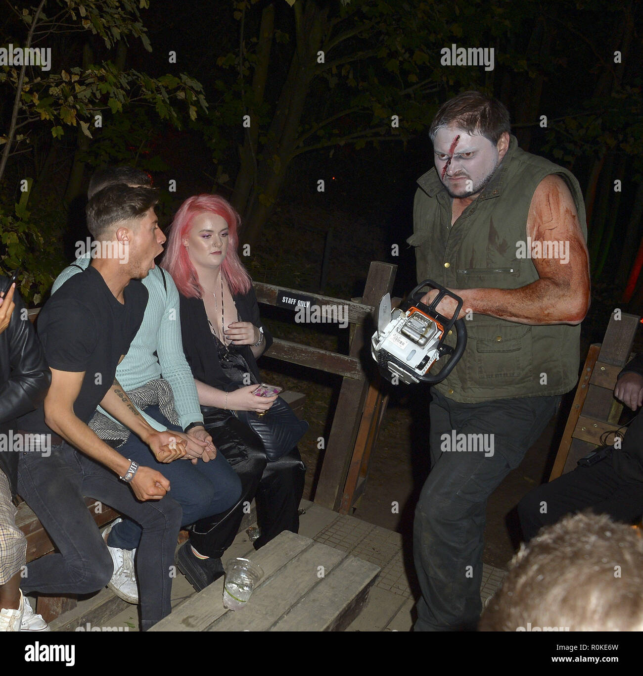 Celebrites go on The Hay Ride at Shocktober Fest Tulleys Farm Featuring ...