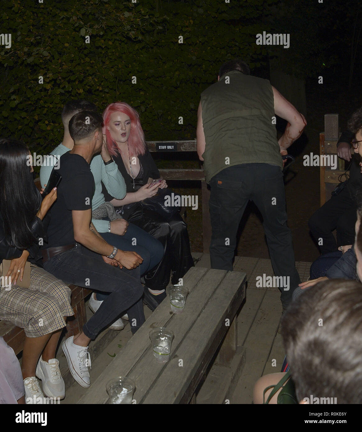 Celebrites go on The Hay Ride at Shocktober Fest Tulleys Farm Featuring ...
