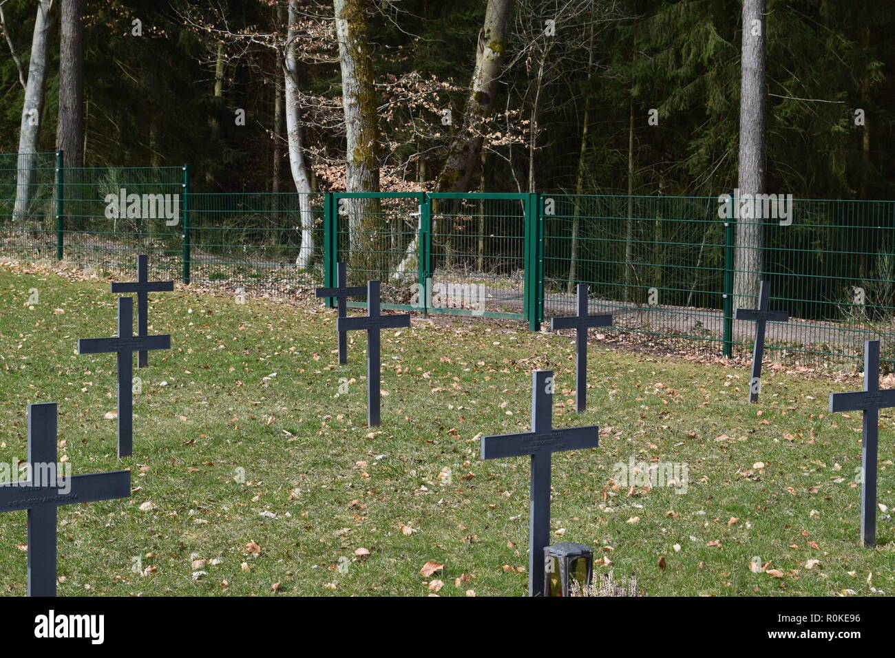 Reimsbach ww2 cemetery is build on a parcel of about 6800 m² there is a ...