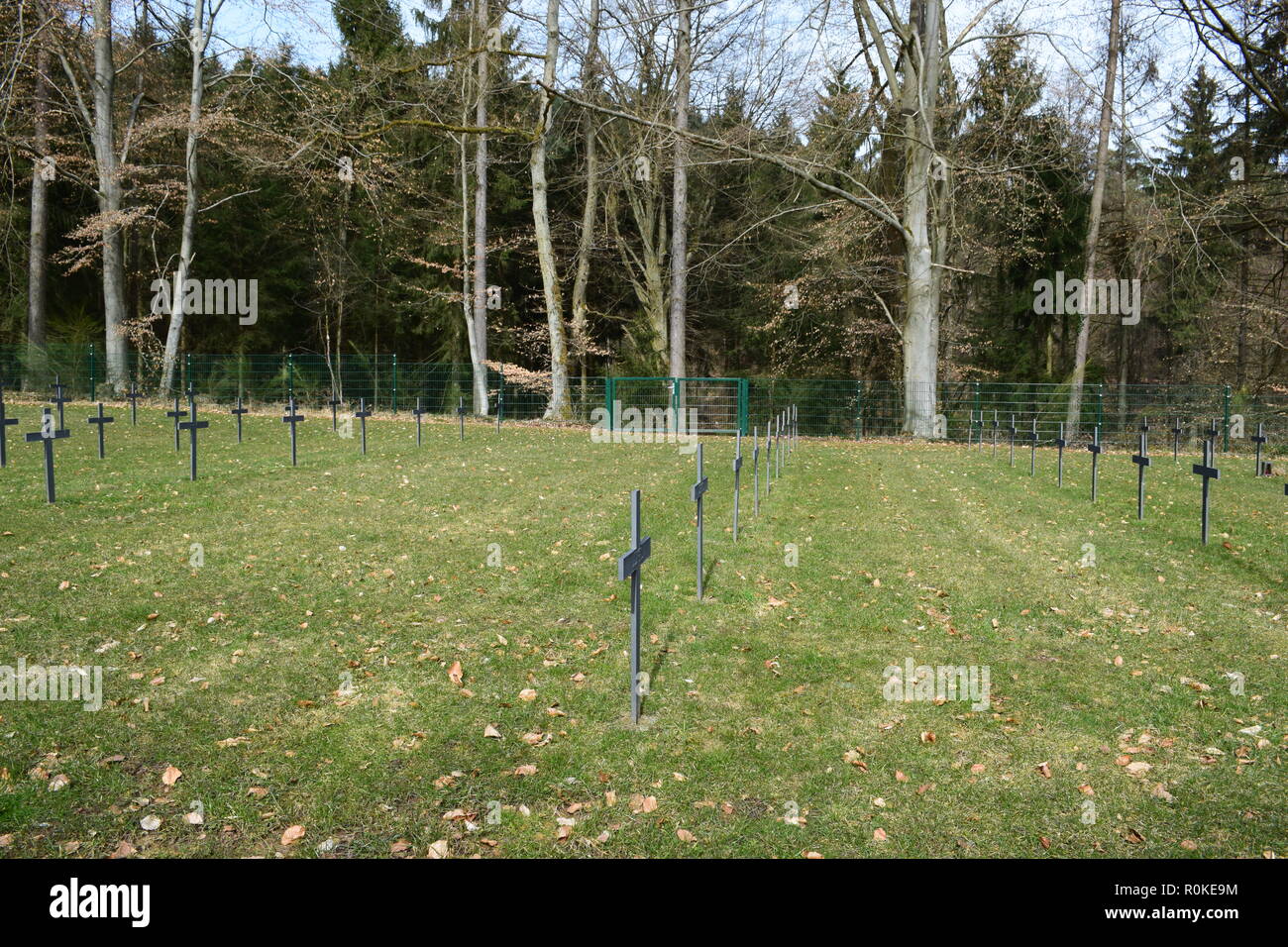Reimsbach ww2 cemetery is build on a parcel of about 6800 m² there is a ...