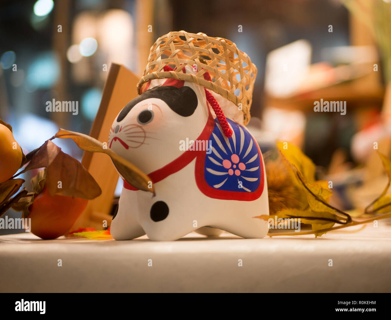 Ceramic Japanese welcoming Cats or lucky Cat ( Maneki Neko ).Tokyo ...