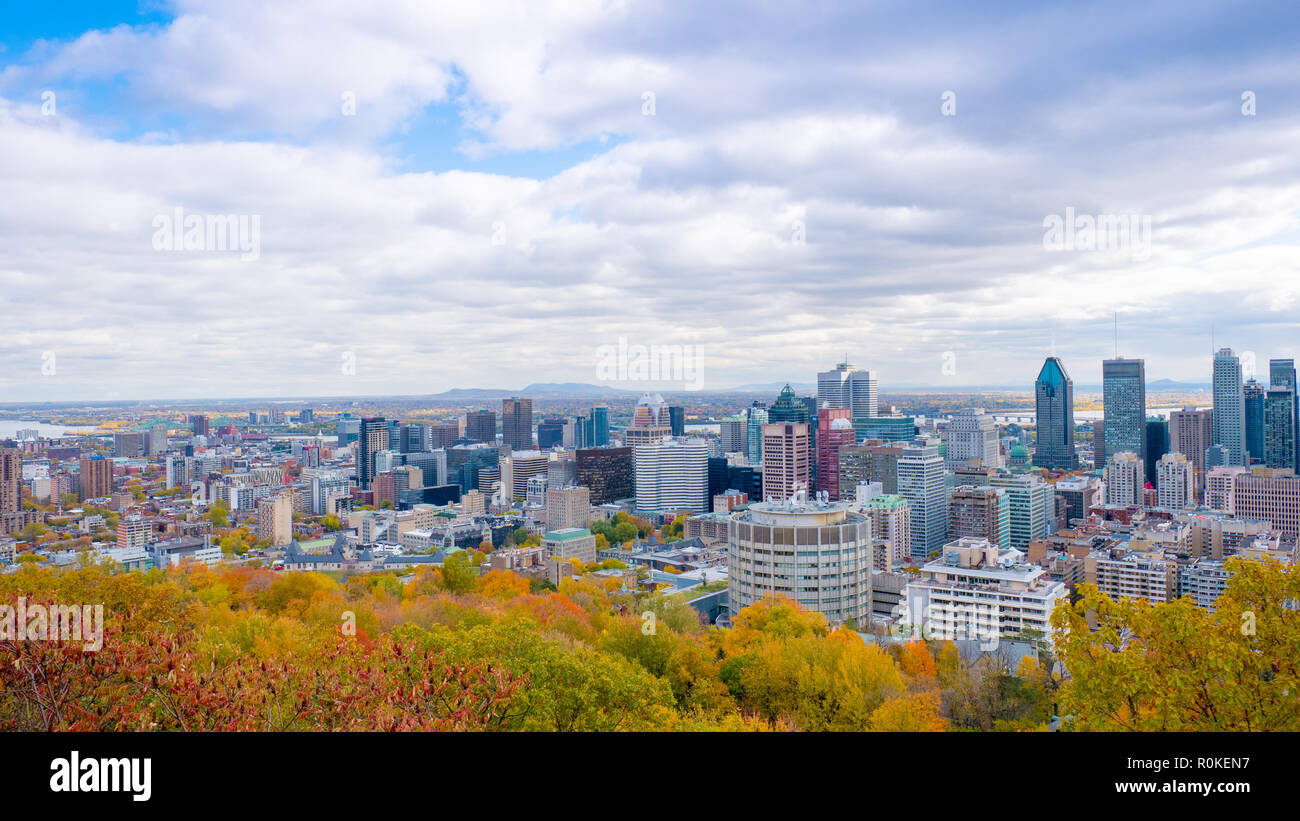 Montreal during autumn season, Qc, Canada Stock Photo - Alamy