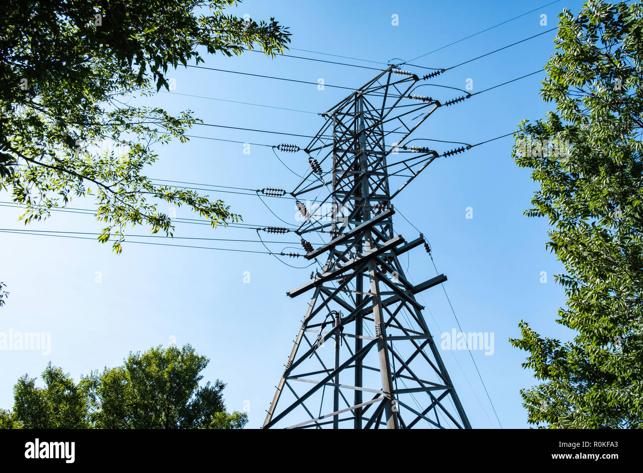 Transmission power line towers hi-res stock photography and images - Alamy