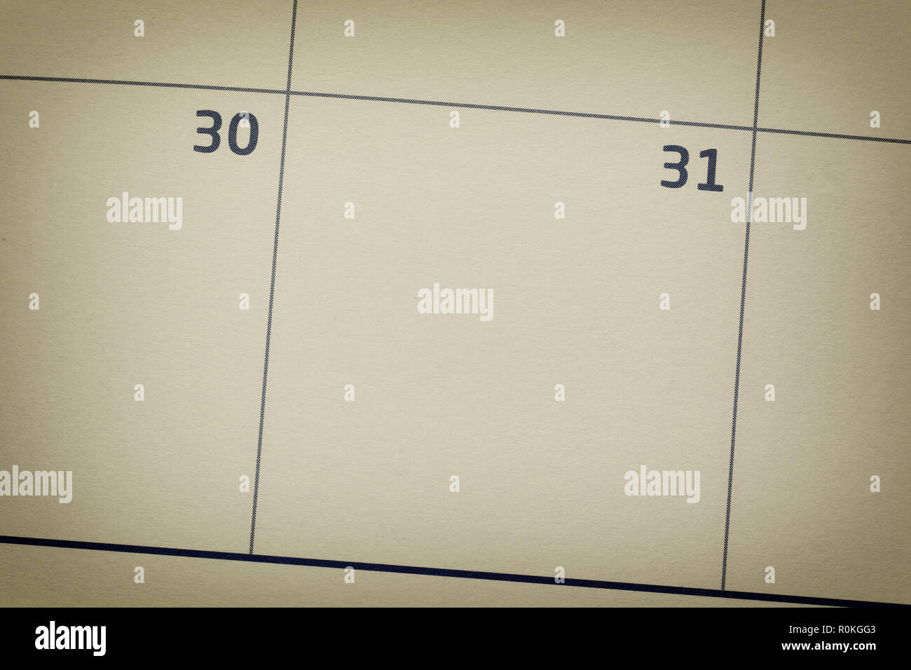 Focus calendar day on number 31 of a important day and have copy space ...