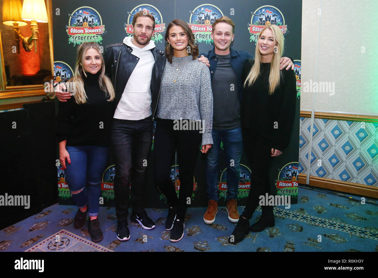 Alton Towers Scarefest celebrity preview Featuring: Jazmine Franks ...