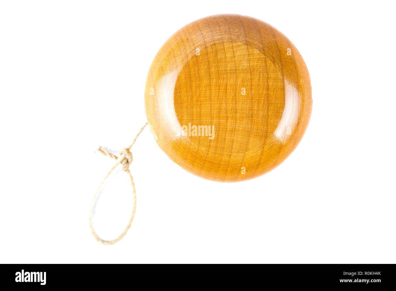 Classic wooden yoyo isolated on white background Stock Photo - Alamy