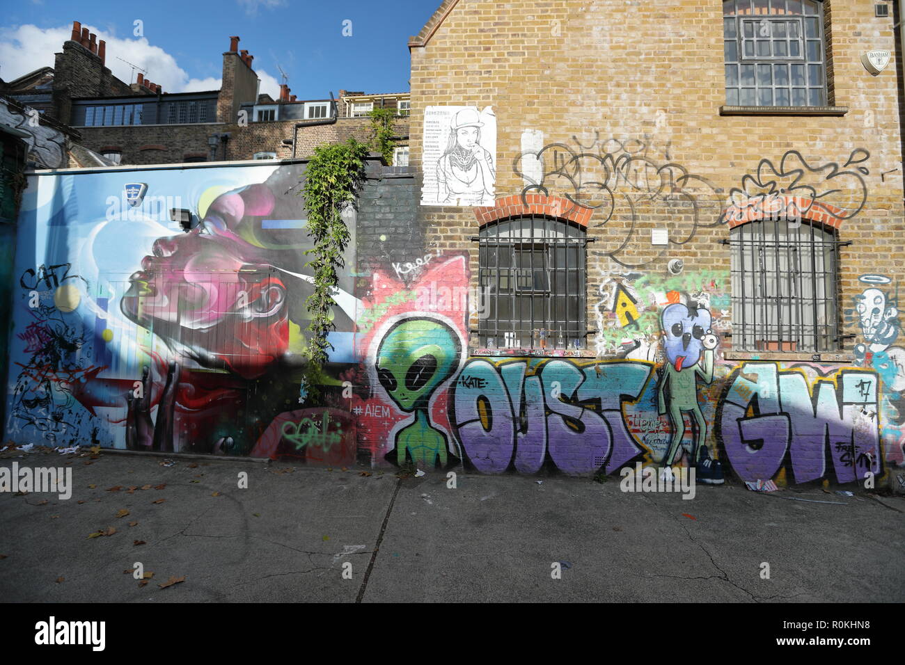 Brick Lane Graffiti, street art Stock Photo - Alamy