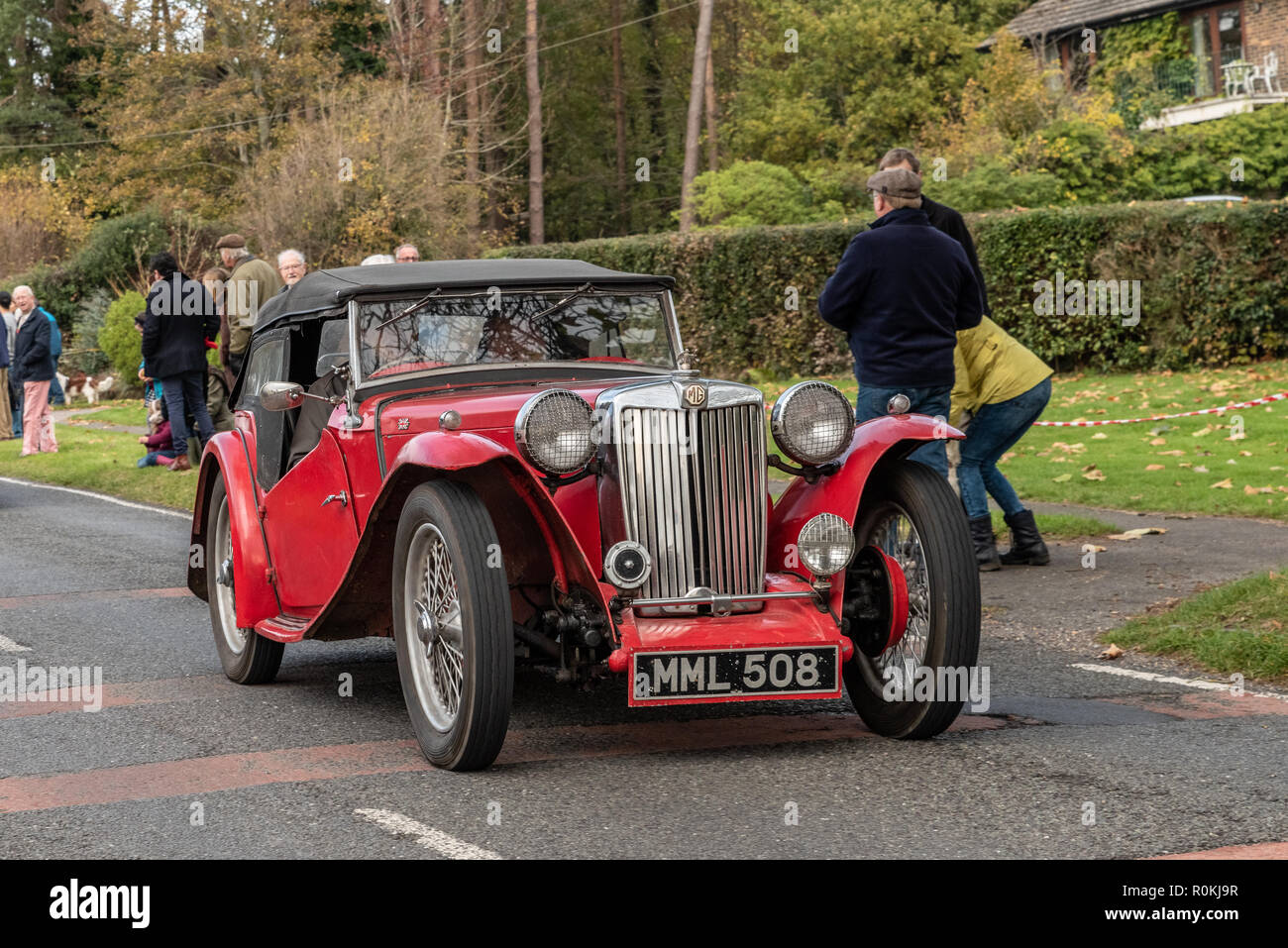 Veteran cars pass through Staplefield whilst taking part in the annual ...