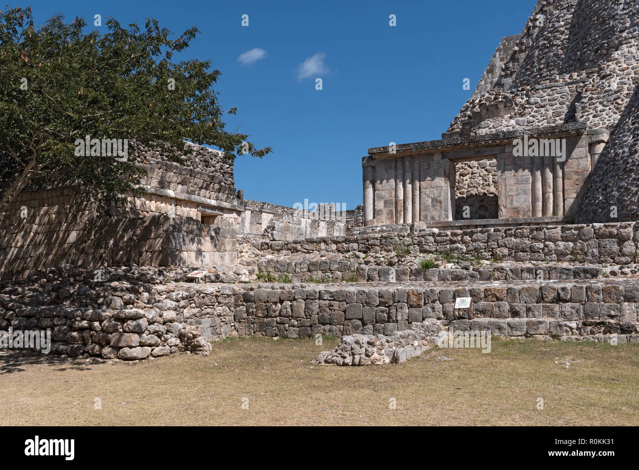 ruins of the ancient Mayan city Uxmal. UNESCO World Heritage Site ...