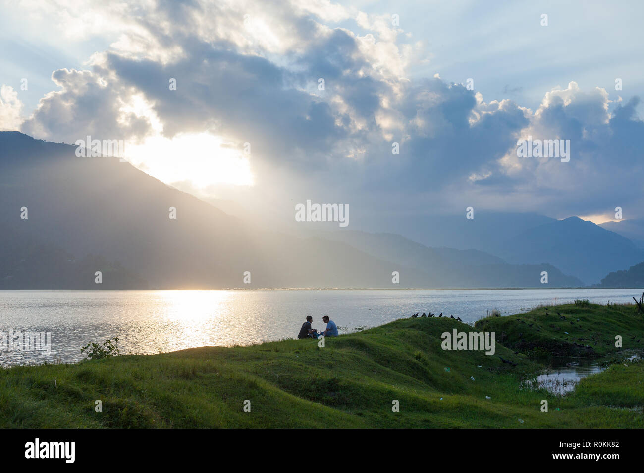 Fewa lake pokhara hi-res stock photography and images - Alamy