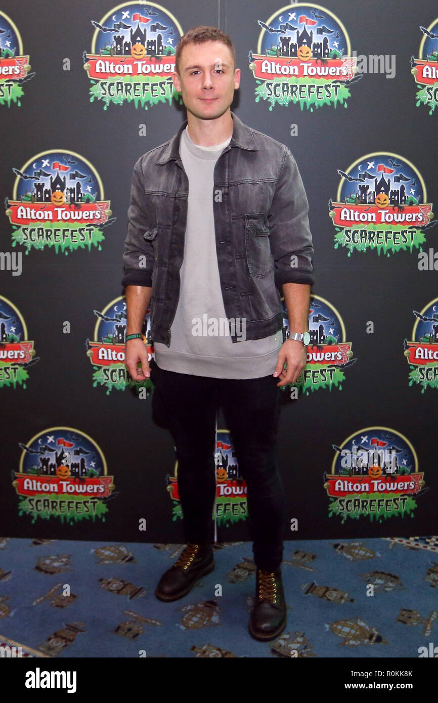 Alton Towers Scarefest celebrity preview Featuring: Danny Boy Hatchard ...