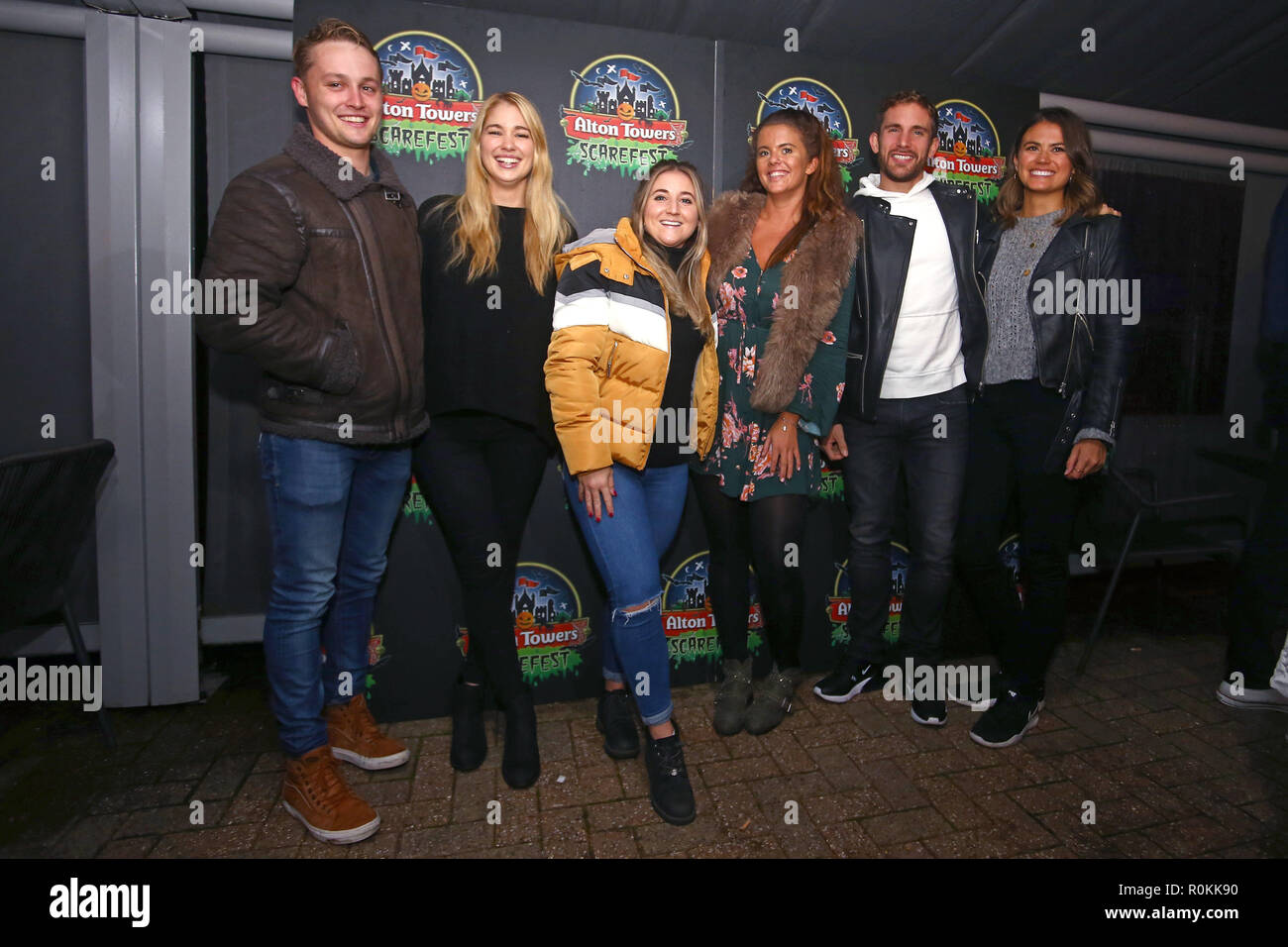 Alton Towers Scarefest celebrity preview Featuring: Alfie Browne-Sykes ...