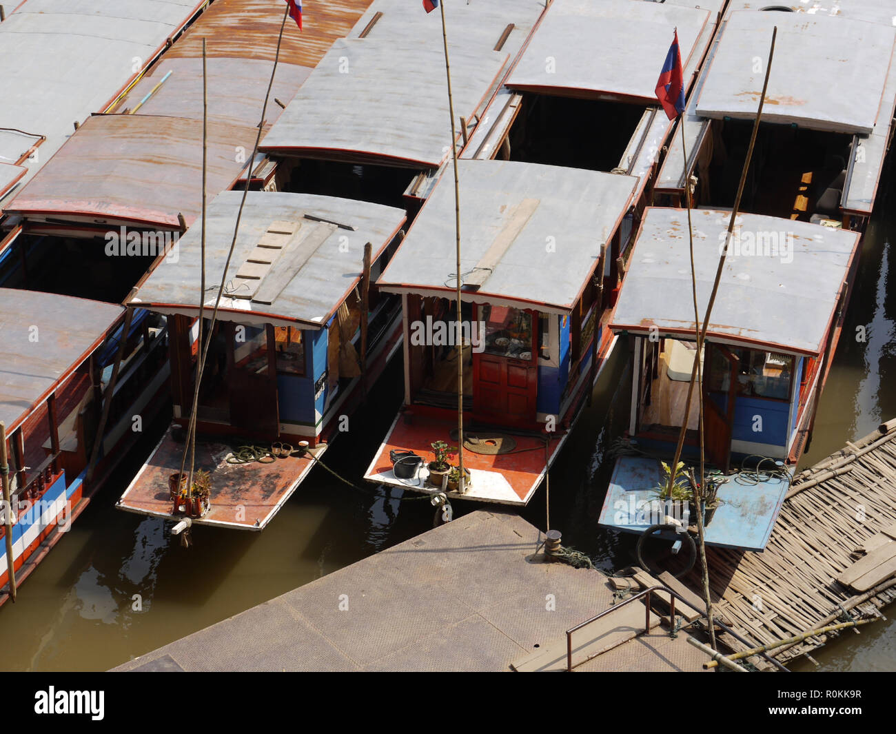 Boat craft stern moored hi-res stock photography and images - Alamy