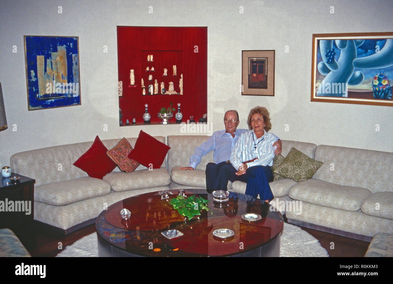 Der brasilianische Juwelier Hans Stern mit Ehefrau Ruth in Rio de ...