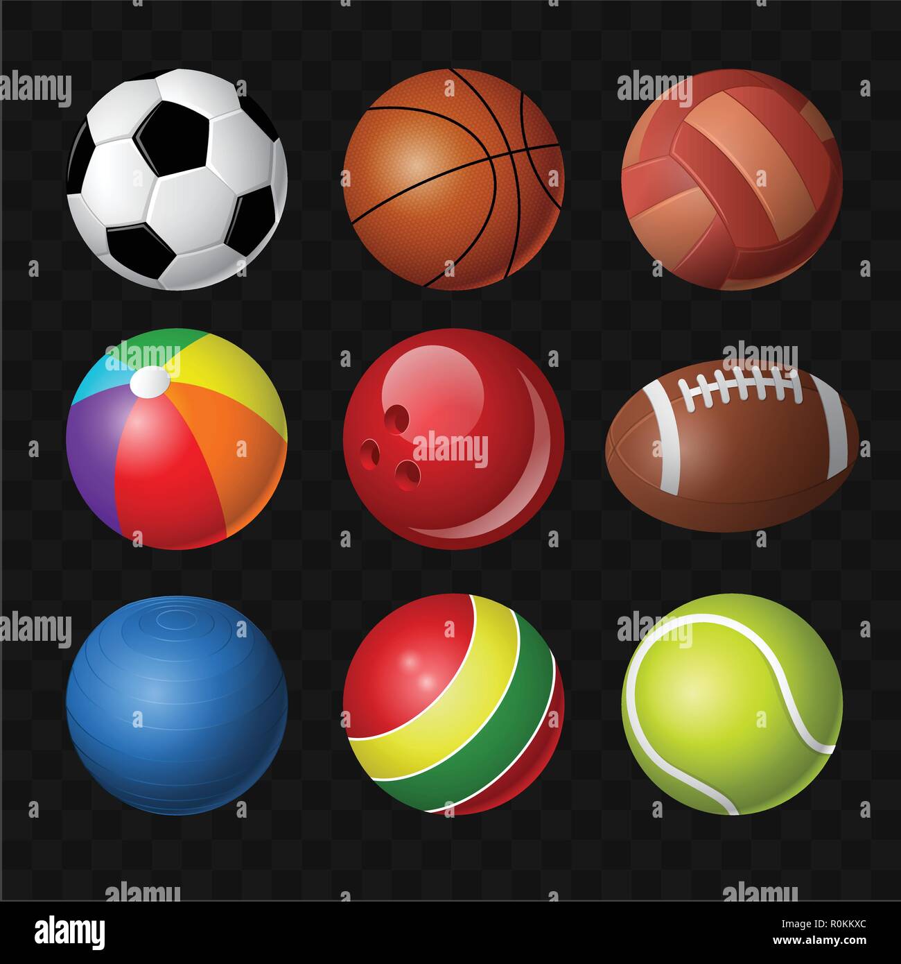 Balls - modern vector realistic isolated clip art Stock Vector Image ...