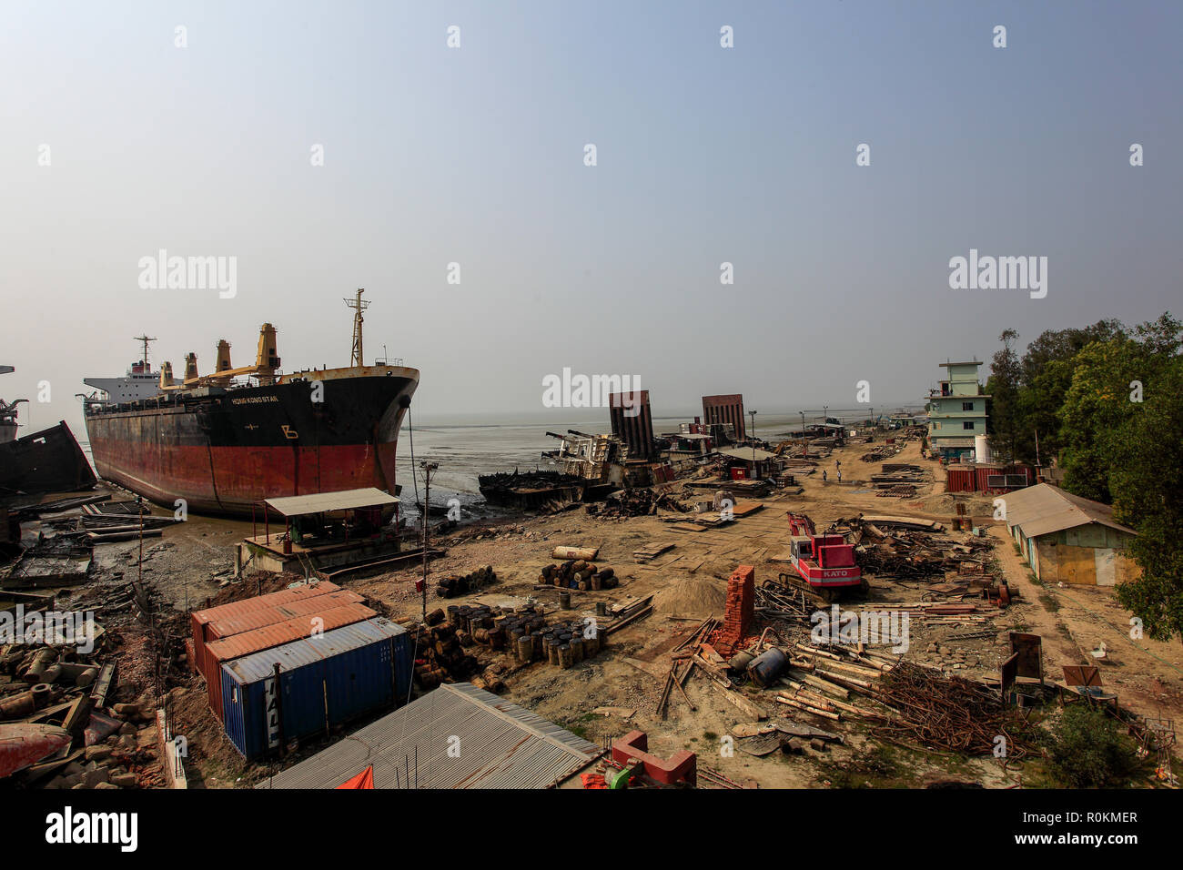 Ship- breaking yard at Kumira in Chittagong. Bangladesh is dependent on ...