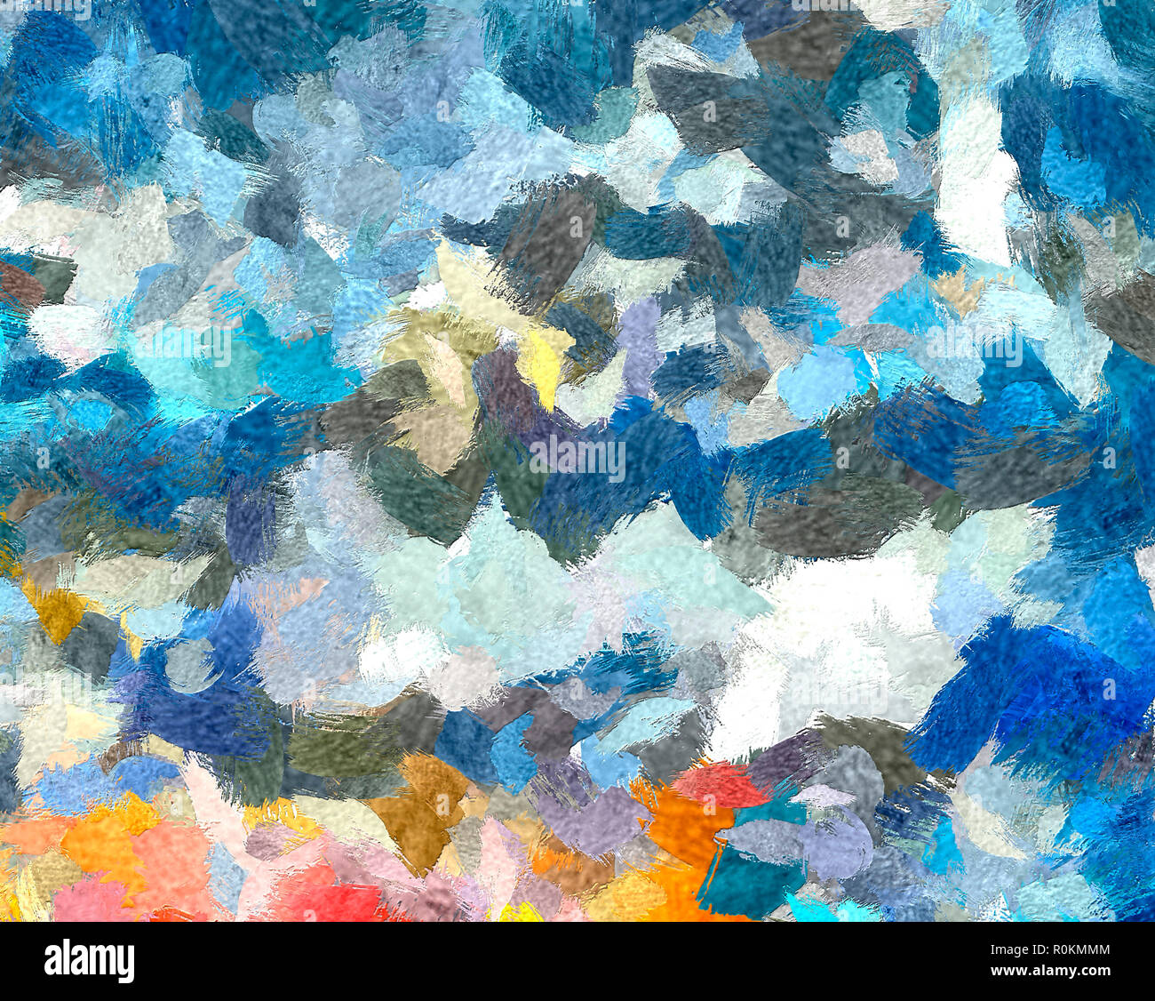 Digital art abstract pattern. Hand drawing modern style art print ...