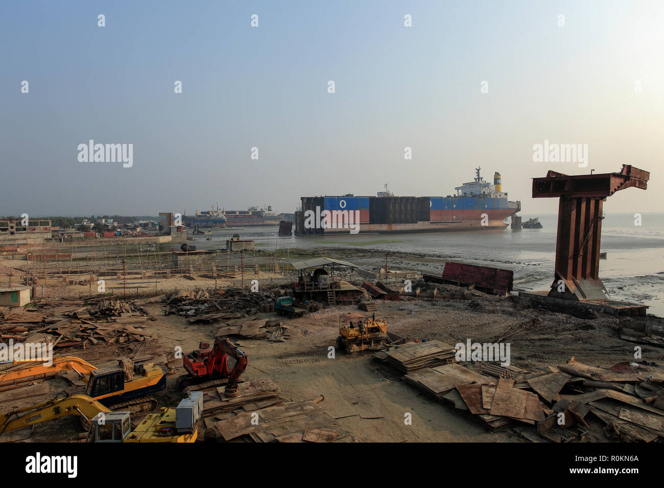Ship- breaking yard at Kumira in Chittagong. Bangladesh is dependent on ...