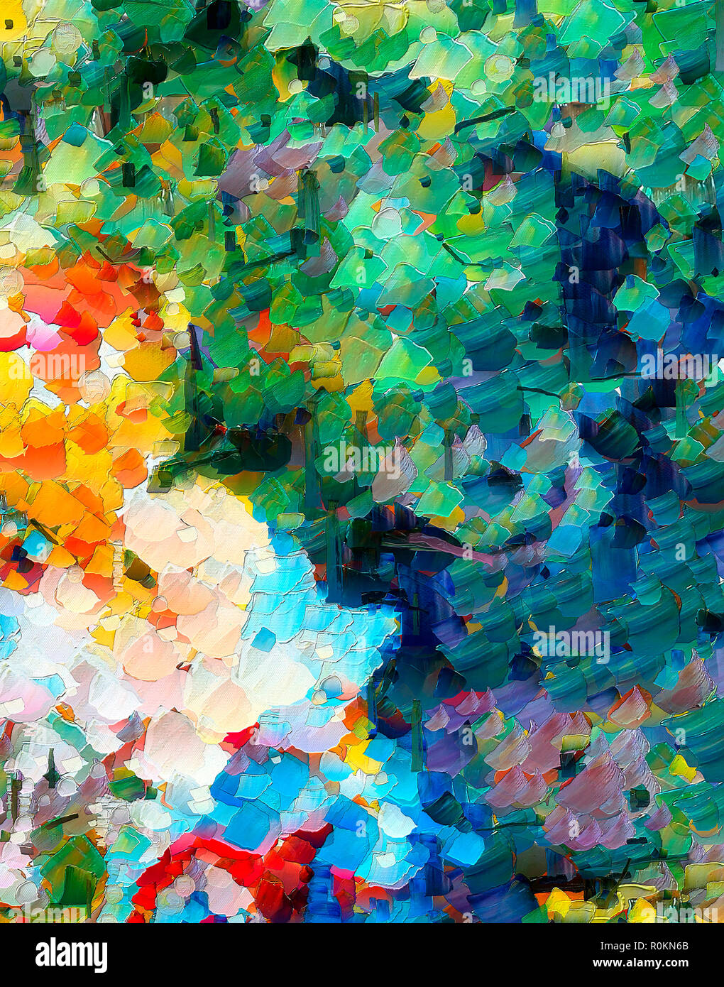 Digital art abstract pattern. Hand drawing modern style art print ...