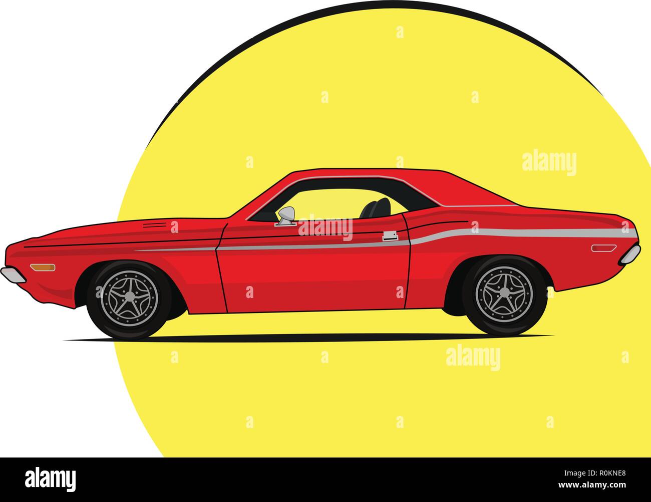Muscle car Stock Vector Images - Alamy