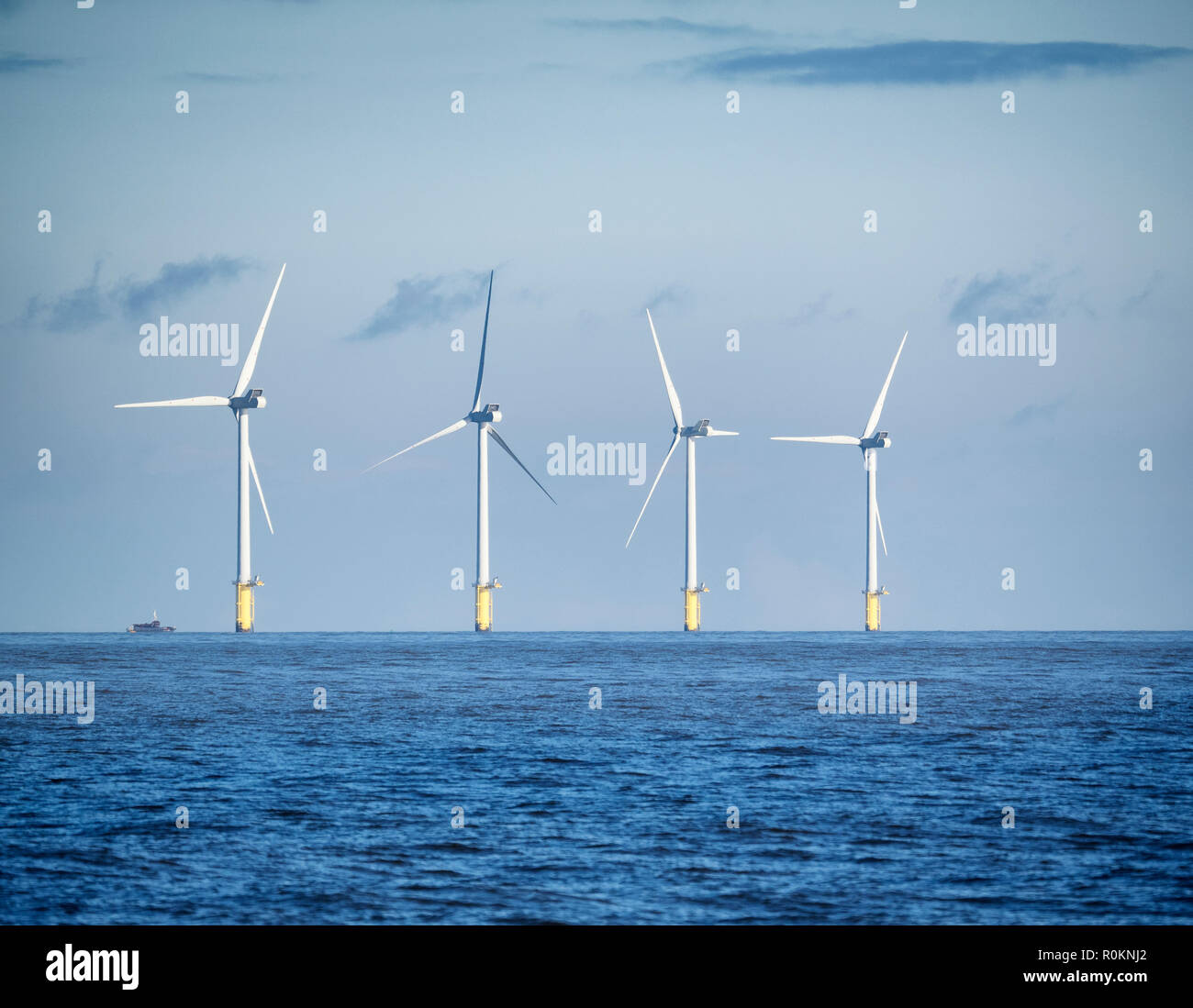 Wind Turbines off Spurn Point Stock Photo - Alamy
