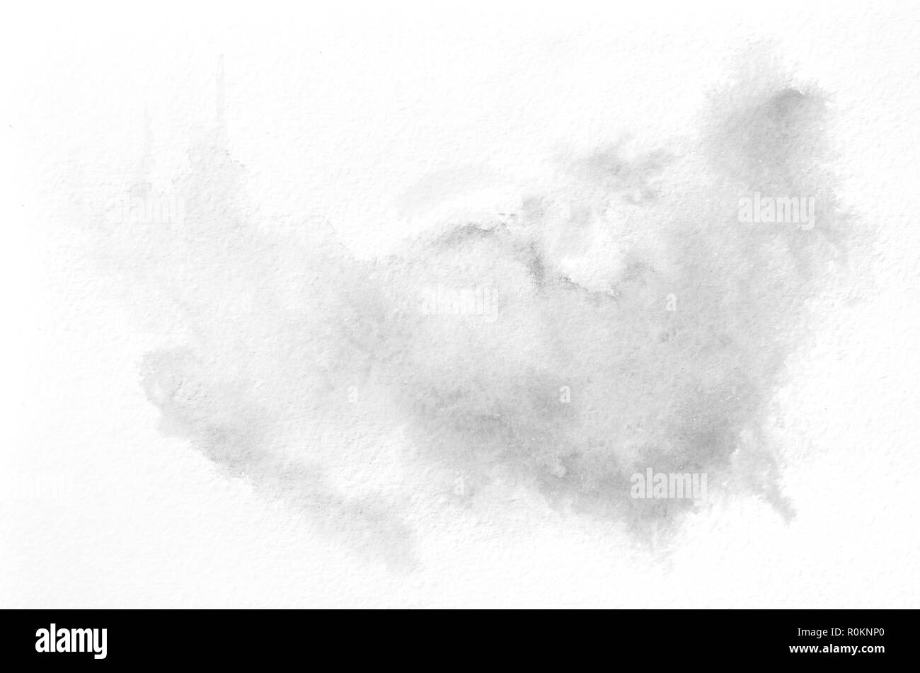 Hand drawn black and white watercolor shape for your design. Creative ...