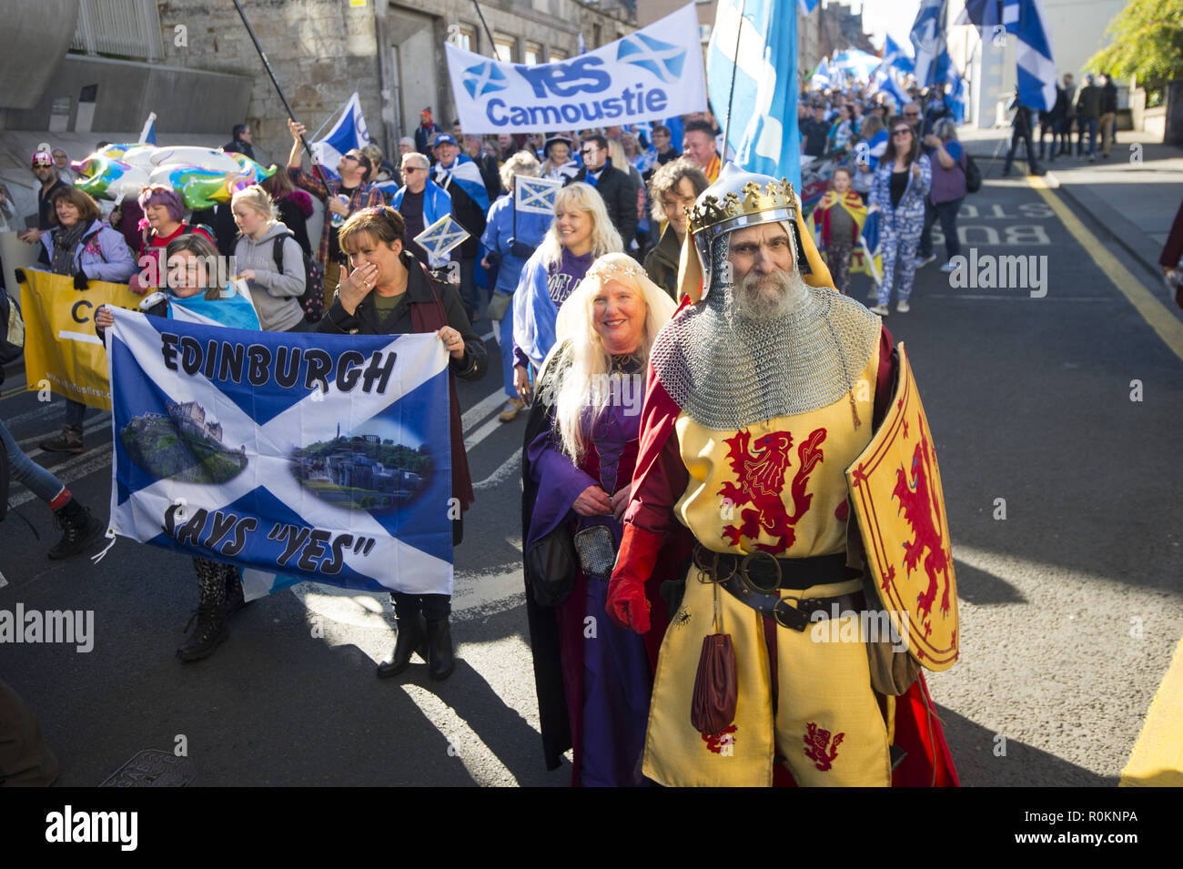 Tens of thousands of Indy Ref 2 supporters march through Edinburgh for ...