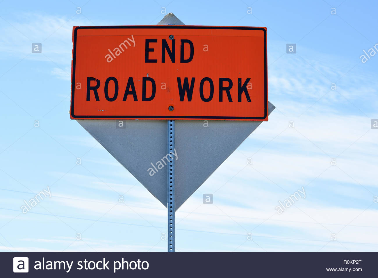Road Work Sign High Resolution Stock Photography and Images - Alamy