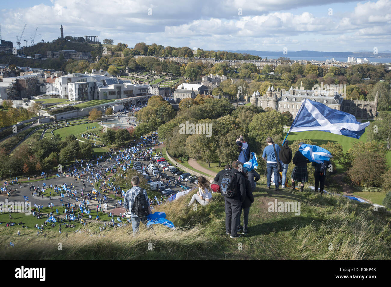 Tens of thousands of Indy Ref 2 supporters march through Edinburgh for ...
