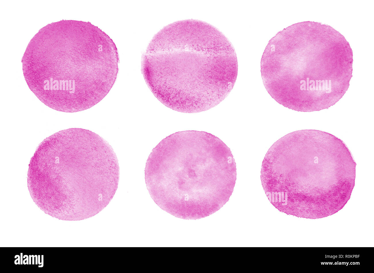 Background image of abstract watercolor spots forming a round shape of ...