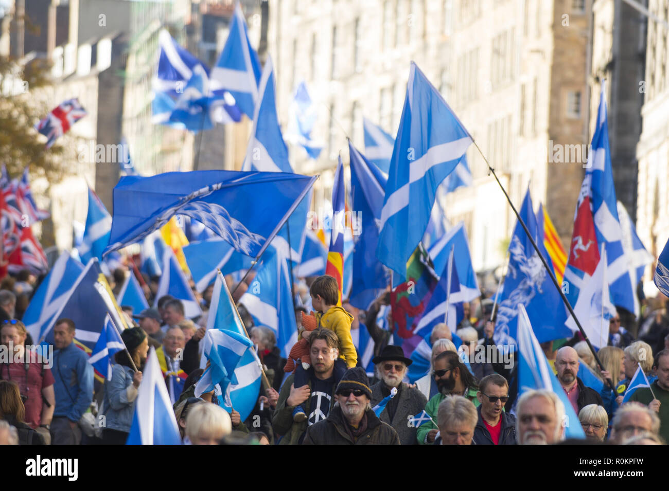 Tens of thousands of Indy Ref 2 supporters march through Edinburgh for ...
