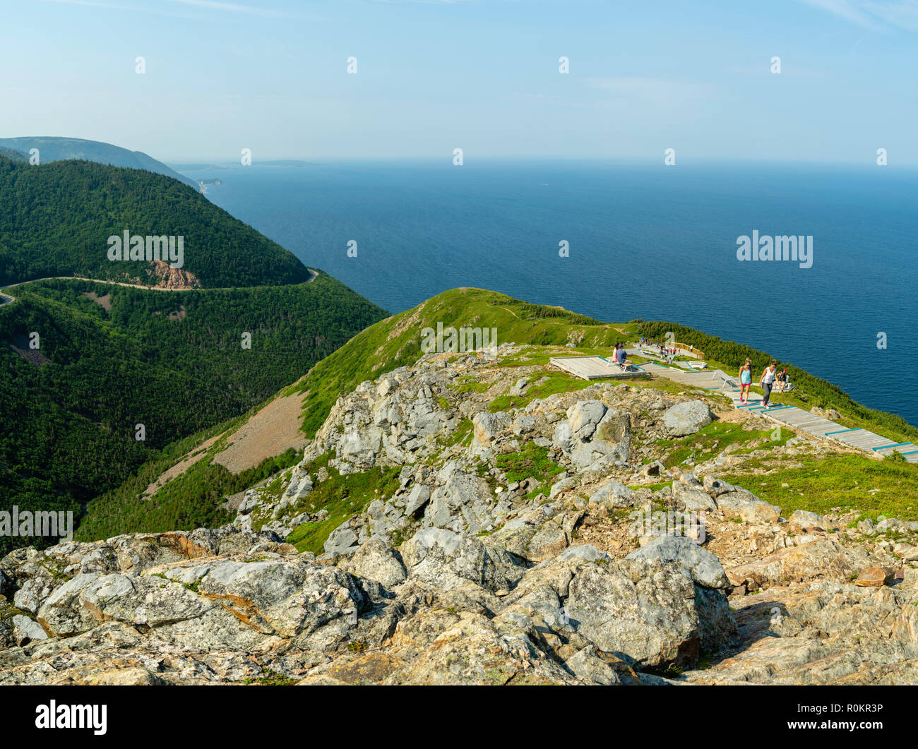 The view from near the end of the Skyline Trail in Cape Breton Highlands National Park, Nova ...